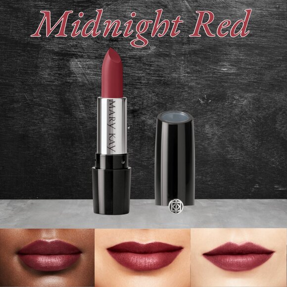 Mary Kay | Makeup | Midnight Red Mary Kay Gel Semimatte Lipstick 3 Oz ...